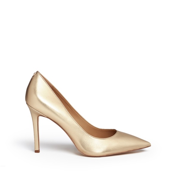 Sam Edelman | Shoes | Sam Edelman Hazel Pump Metallic Soft Gold New ...